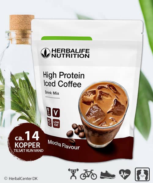 IsKaffe Pulver | Iced Coffee Høj Protein Iskaffe Selvstændigt Herbalife ...