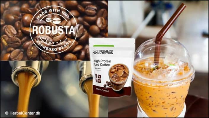 IsKaffe Pulver | Iced Coffee Høj Protein Iskaffe Selvstændigt Herbalife ...